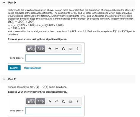 solved part d referring to the wavefunctions given above we