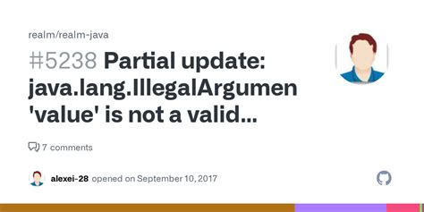 Partial Update Javalangillegalargumentexception Value Is Not A Valid Managed Object