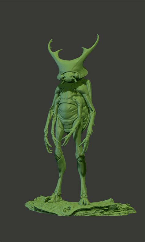 Kabutomushi Standing 3d Print Files Paul Braddock
