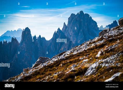 Dream Panorama On The Dolomites Park Of The Three Peaks Of Lavaredo