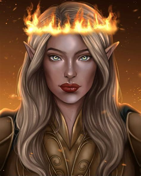 Aelin Galathynius Art By Darihx Throne Of Glass Fanart Throne Of