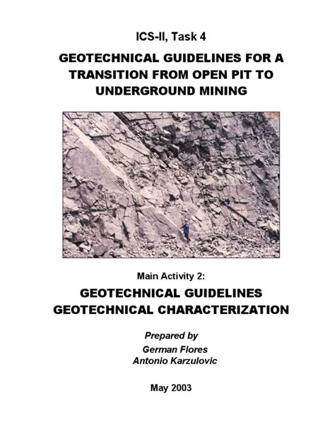 Geotechnical Characterization Guidelines Final Pdf Geotechnical