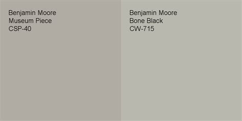Benjamin Moore Museum Piece Vs Benjamin Moore Bone Black Comparison