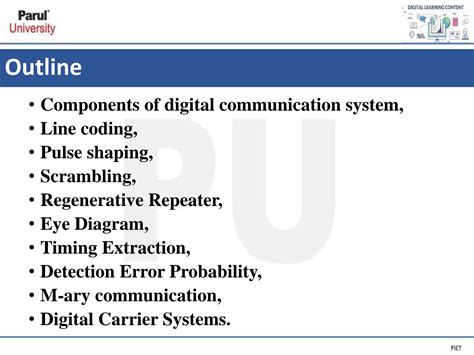 SOLUTION Principal Of Digital Data Transmission Ppt In Digital Communication Studypool
