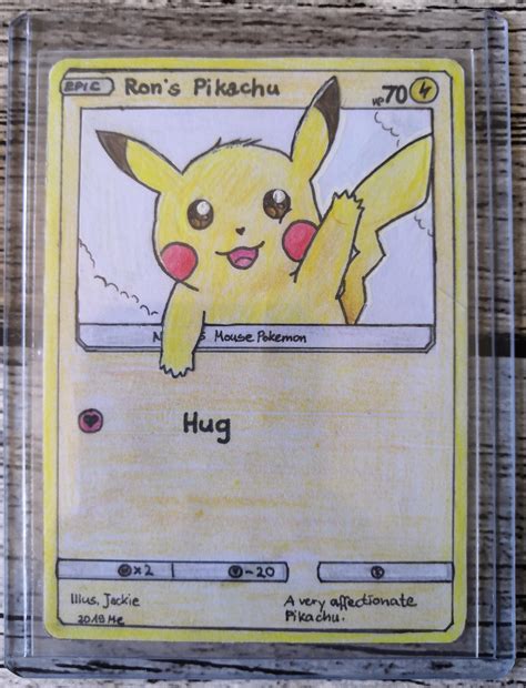 Hey Reddit Wanted To Share This Hand Drawn Pokemon Card With You That