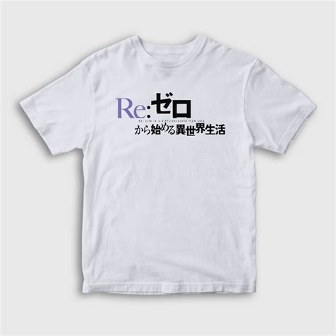 Logo Anime Re Zero Çocuk Tişört Presmono