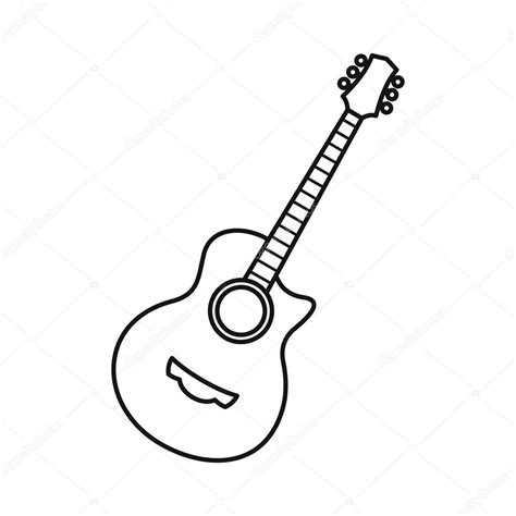 Guitar Drawing Outline At Explore Collection Of