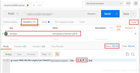 postman发起请求，返回值出现中文乱码，已解决（springmvc整合fastdfs出现的问题） postman调用接口返回中文乱码 csdn博客