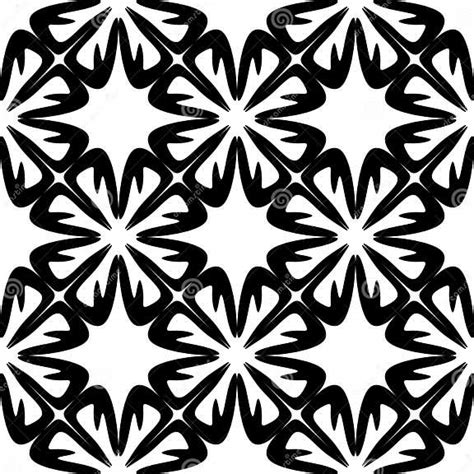 Semless Black Dezine White Back Ground Triangles Abstract Stock