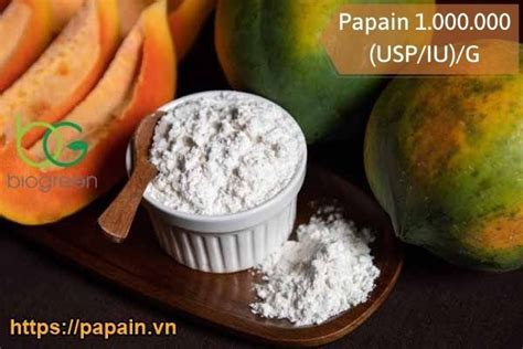 Sản Phẩm Enzyme Papain 1000000 Uspg Biogreen