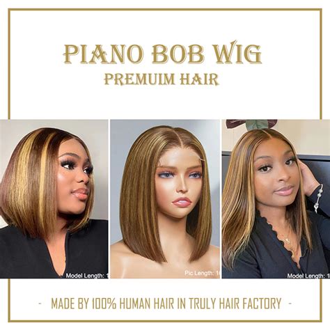 Piano Color Bob Wig 13x4 Lace Front Wig