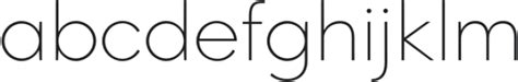 Romela Thin Otf 100 Font Sans Serif Modern What Font Is