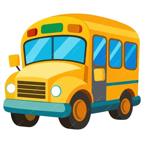School Bus Clip Art And Vector Design With A White Background Premium Ai Generated Vector