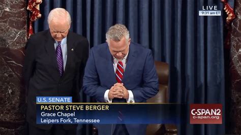 Pastor Steve Berger As Guest Chaplain To The Us Senate Youtube