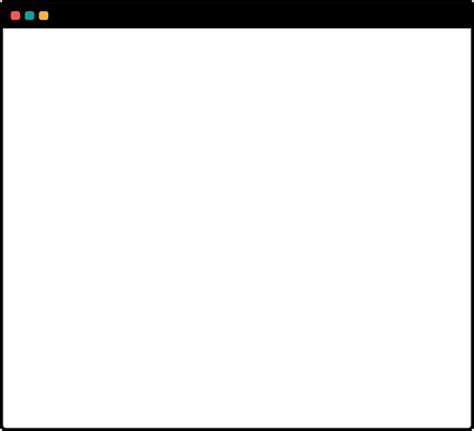 Browser Frame Isolated Royalty Free Vector Image