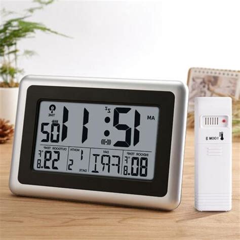 Digital Atomic Wall Desk Clock Big Lcd Display