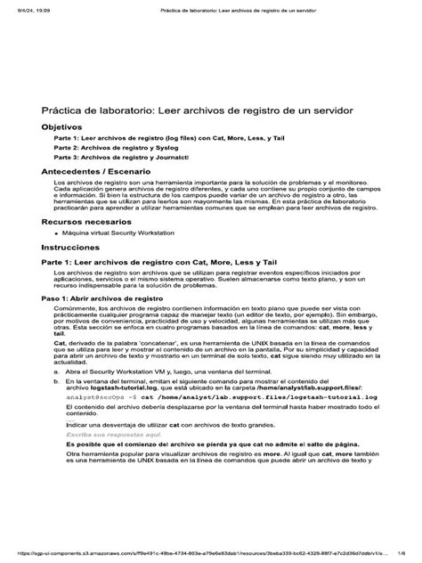 429 Lab Reading Server Logs Pdf