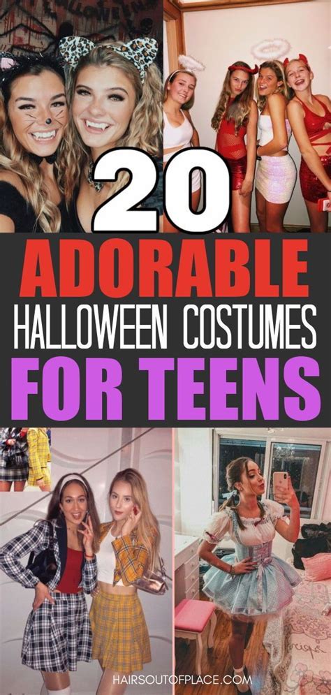 20 Cute Halloween Costumes For Teens Hairs Out Of Place Trio Friend