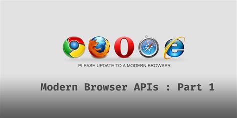 Modern Browser Apis Part 1 Dev Community