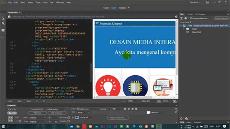 Belajar Buat Website Sederhana Html And Css Menggunakan Adobe Dreamweaver