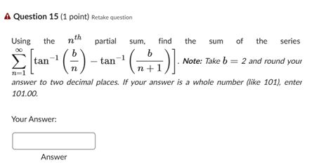 solved question 15 1 ﻿point ﻿retake questionusing the nth