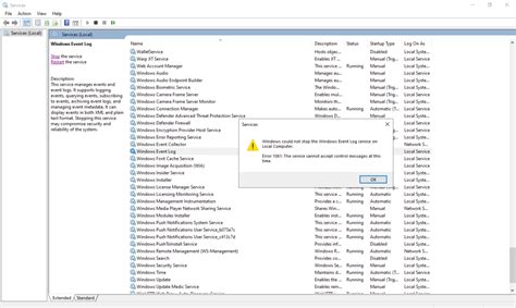 Why Cant I Restart Service Windows Event Log In Domain Controller