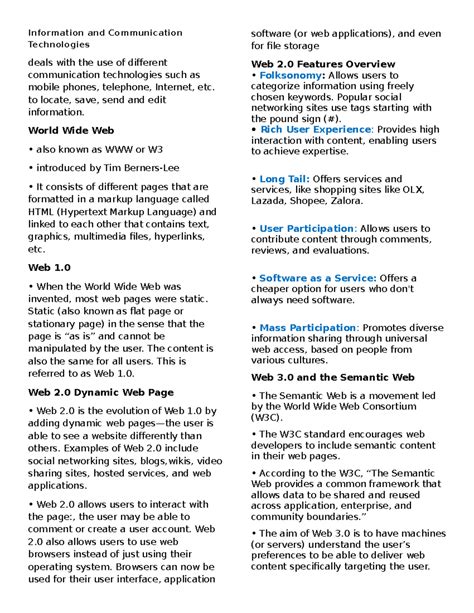 E Tech Sem 1 Guide Information And Communication Technologies Deals