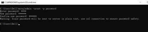 修改 mysql 用户密码 warning since password will be sent to server in csdn博客