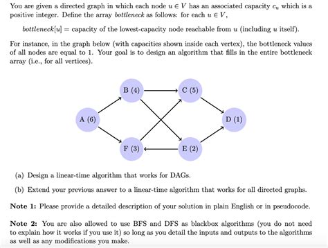 Solved You Are Given A Directed Graph In Which Each Node UV Chegg