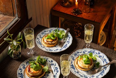 Biologische Voorgerecht Mini Pompoen Geitenkaas Taartjes Vegavlees