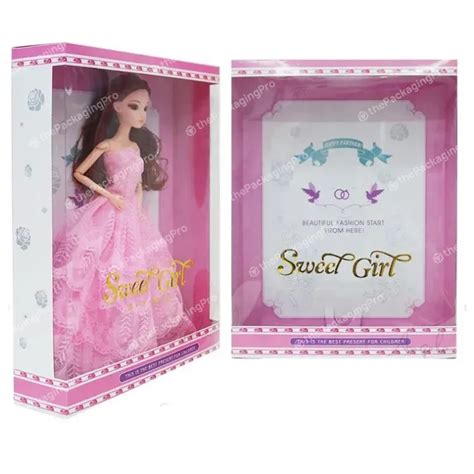 Customizable Retail Doll Packaging Box Custom Logo Paper Doll Packing