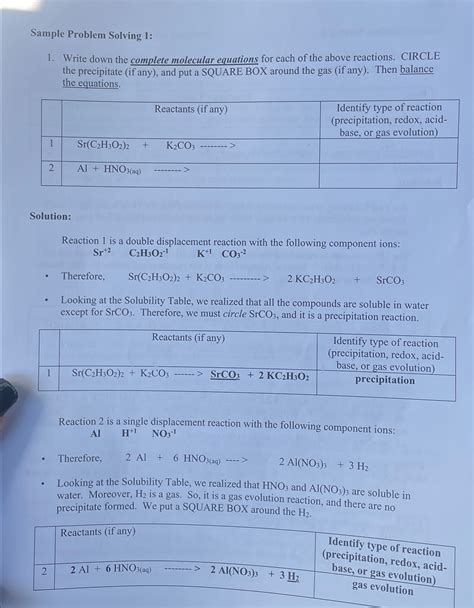 Solved Sample Problem Solving 1 Write Down The Complete Chegg Com