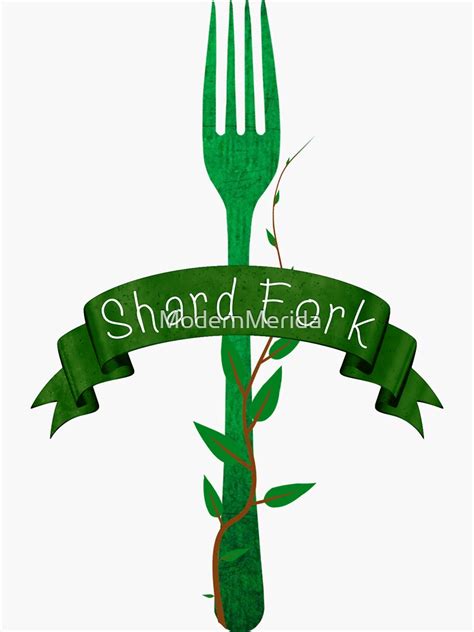 Shard Fork Sticker For Sale By Modernmerida Redbubble