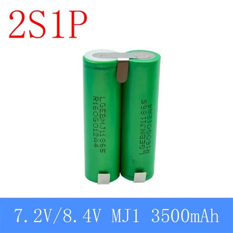 2S1P 1S3P 3S2P 4S2P 5S2P 8.4V 3.7V 10.8V 16.8V 18V MJ1 akumulator 18650 ...