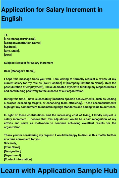 Application For Salary Increment Sample Comprehensive Guide With Examples