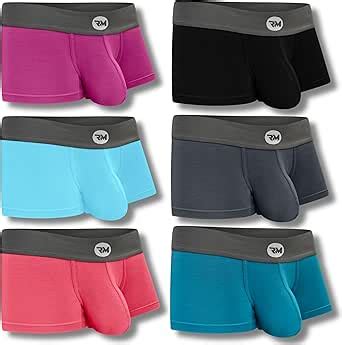 Real Men Bulge Enhancing Underwear 3in Modal 3 Pack Small Blackblue