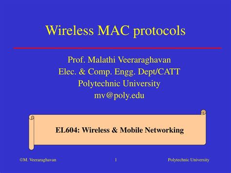 PPT Wireless MAC Protocols PowerPoint Presentation Free Download ID
