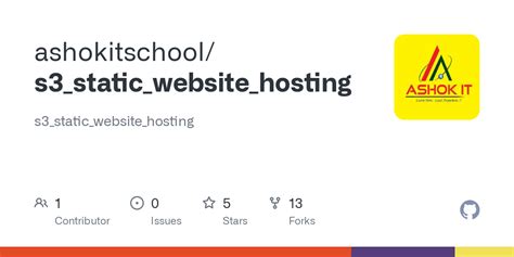 github ashokitschool s3 static website hosting s3 static website hosting