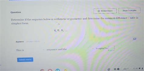 Solved Question Watch Video Show Examples Determine If The Sequence
