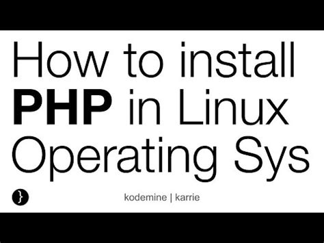 How To Install PHP In Linux Ubuntu YouTube