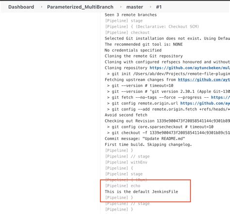 Parameterize Jenkinsfile In MultiBranch Jobs