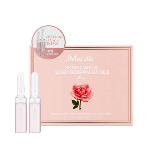 JMSOLUTION GLOW LUMINOUS FLOWER PROGRAM AMPOULE Rose2ml * 30amp ...