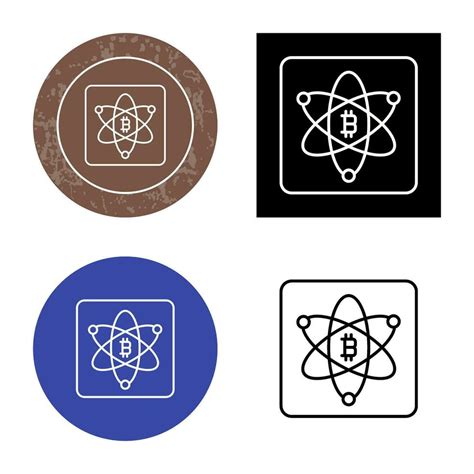 Bitcoin Science Vector Icon Vector Art At Vecteezy