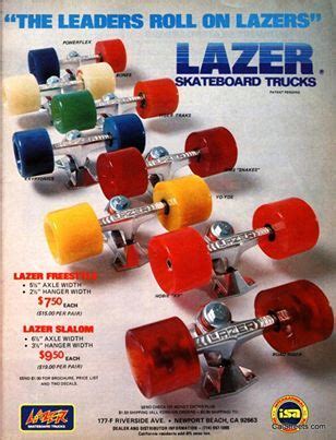 Vintage Skateboard Trucks In Four Colors And Sizes