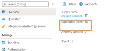Onedrive Integration Setup