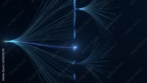 illustrative 3d animation of neural network concept chatbot