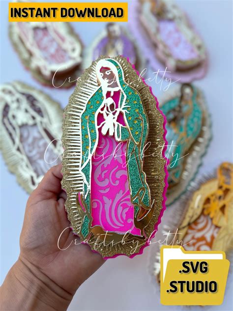 Virgen De Guadalupe Svg Katholische Svg Virgen Mary Schnittdatei