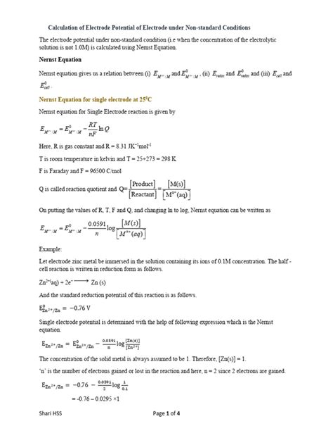 Ch 3 Ionic Equilibria Part 3 Pdf Electrode Redox