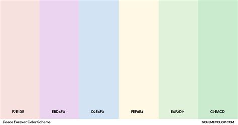 Peace Forever Color Scheme Palettes
