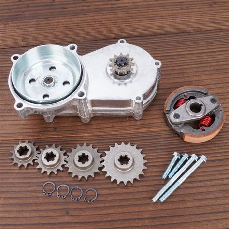 49cc Atv Heavy Duty Transmission Gear Reduction Box Clutch Twin Chain